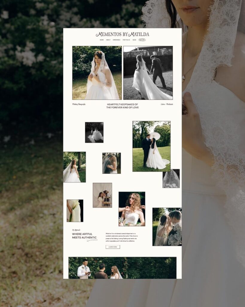 Meet the new Showit website template for photographers – Matilda